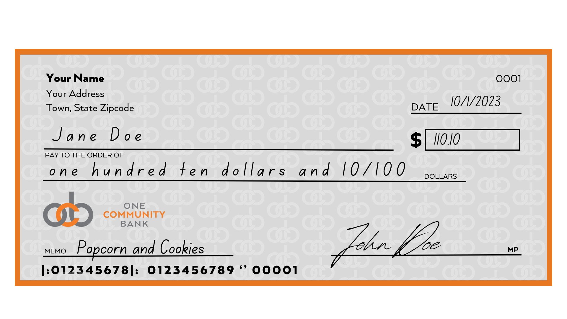 How To Write a Check: A Step-by-Step Guide | One Community Bank
